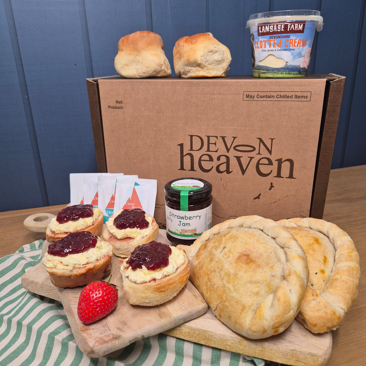 The Double Pasty Cream Tea Hamper – Devon Heaven